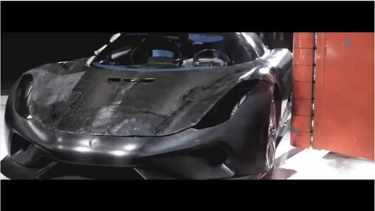 Une Koenigsegg à Rs 84 millions au crash test